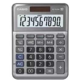 Importadora Regalado CALC. CASIO DE MESA 10 DIGITO GRIS MS-100FM